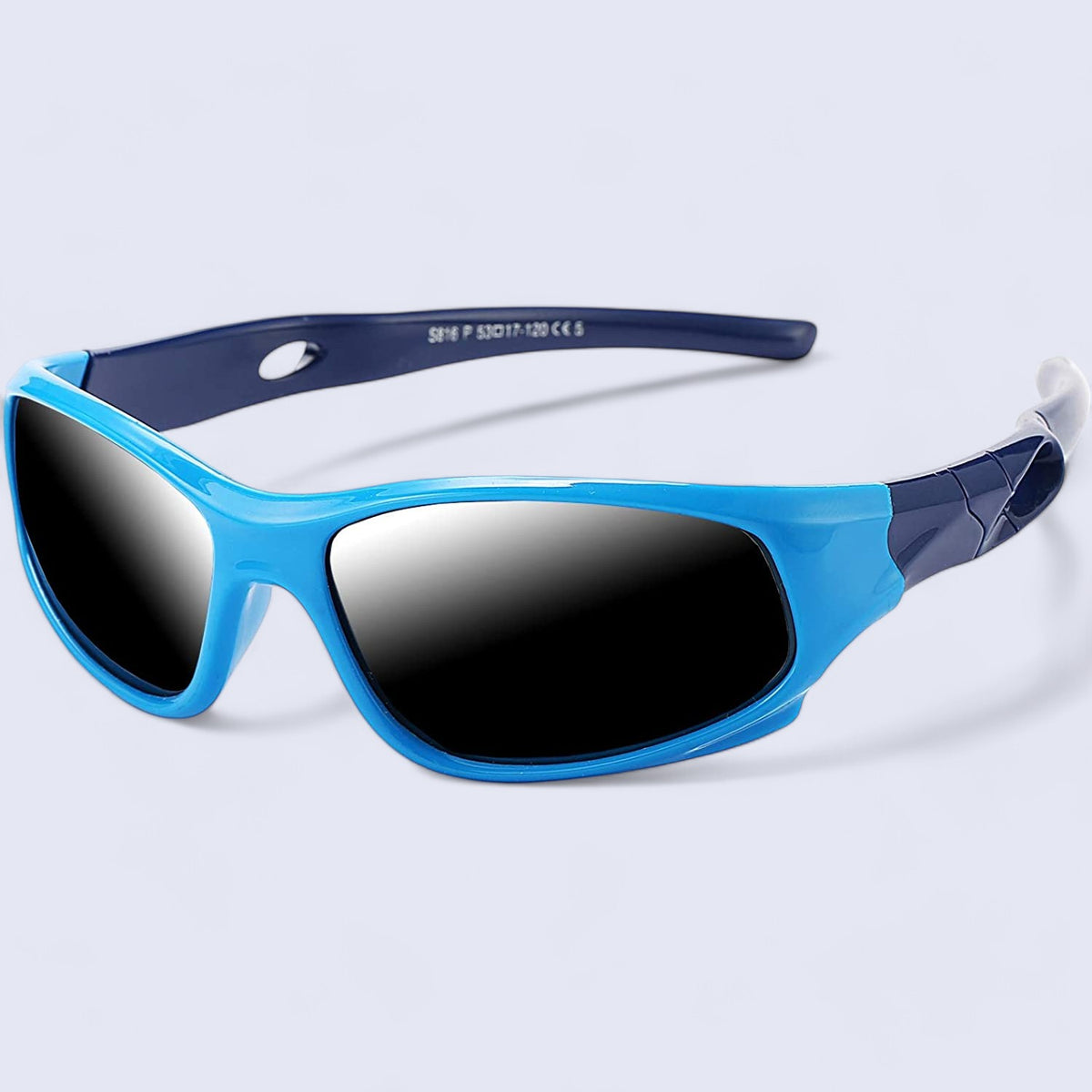 Unbreakable and Flexible Blue Kids Polarized Sports Sunglasses ...